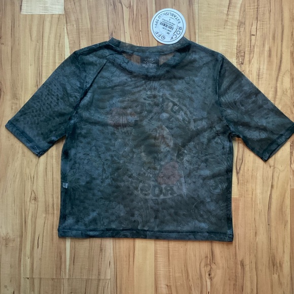 Guns N’ Roses | Tops | Guns N Roses Cropped Sheer Top Small | Poshmark
